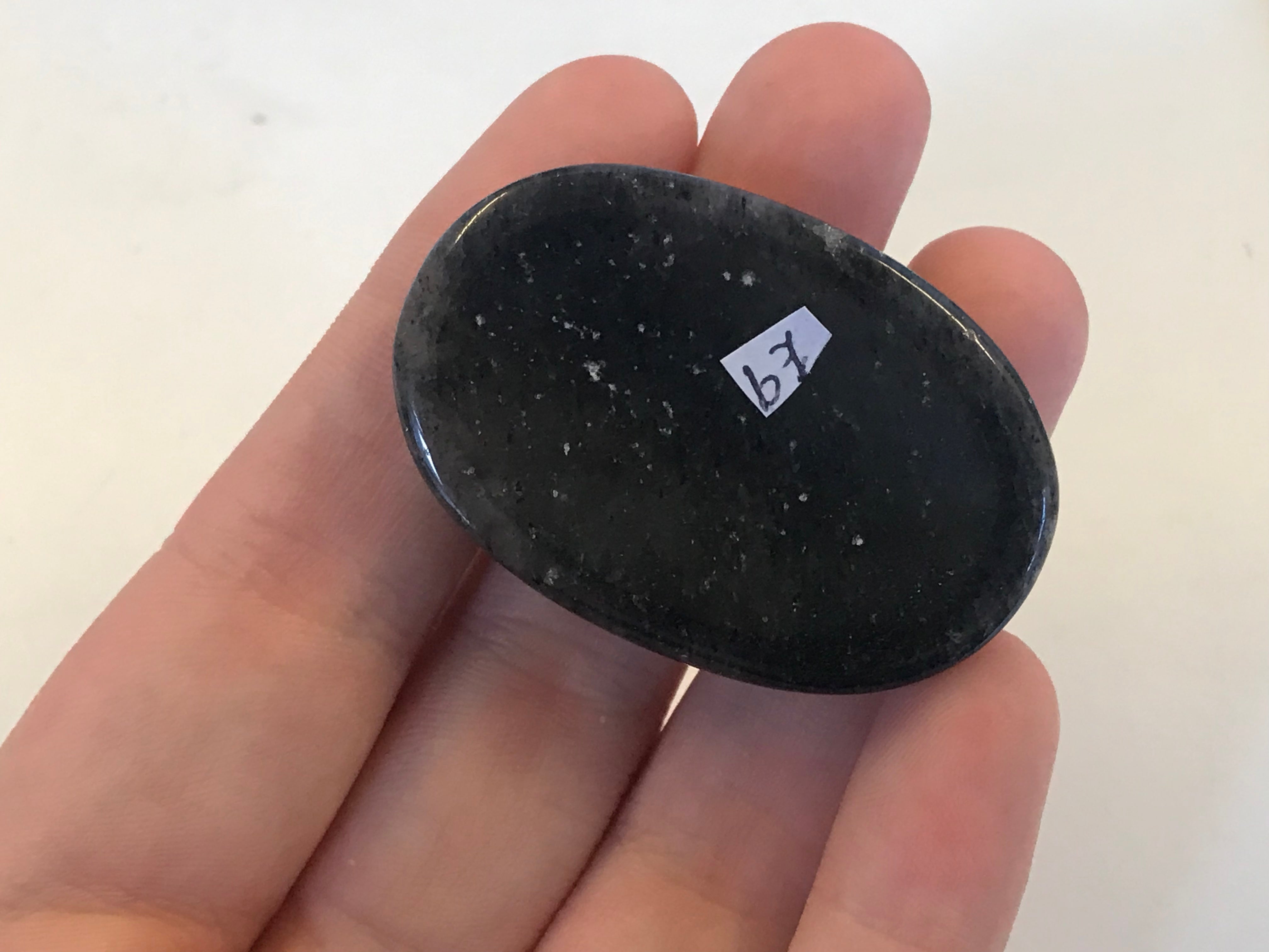 Blue aventurine worry stone – Crystal and fossils